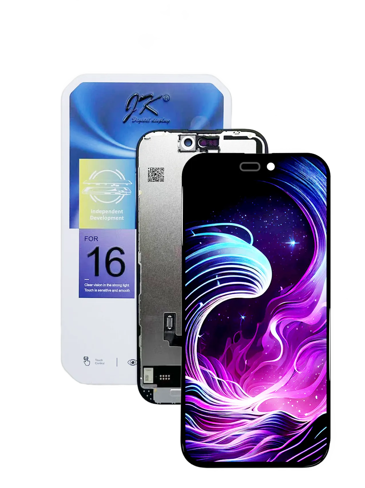 JK Incell Genuine 7 Plus 16 Display With Integrated Touch Sensor Panel ...