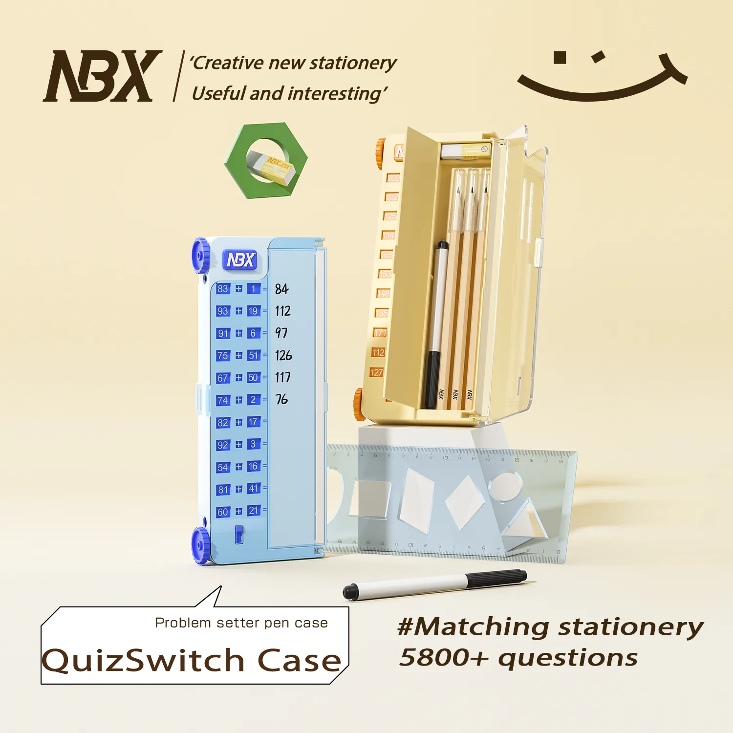 Wholesale NBX QuizSwitch Case Math Learning Stationery Set 5800 ...