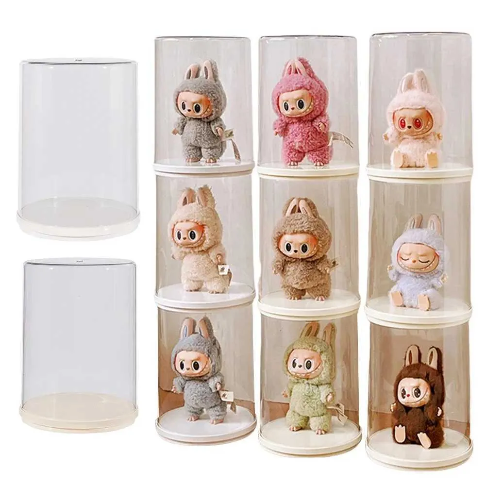 Rotating Display Case For Collectible Figures Transparent Acrylic ...