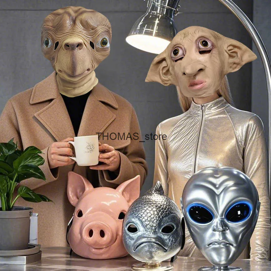Realistic Full Head ET Alien Dobby Billy Butcherson Latex Mask For ...