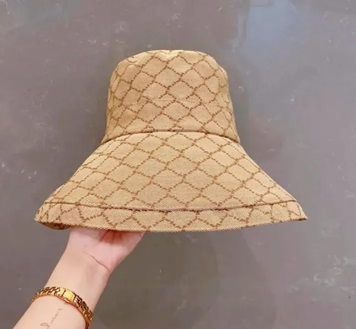 Canvas Designer Bucket Hat Beige With Wide Brim For Men And Women ...