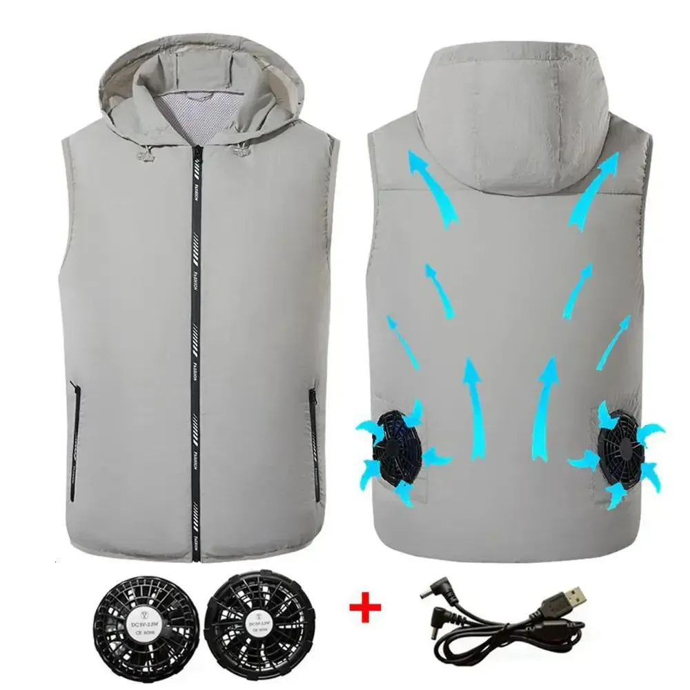Summer Sport Fan Air Condition Cooling Vest for Men and Women ...
