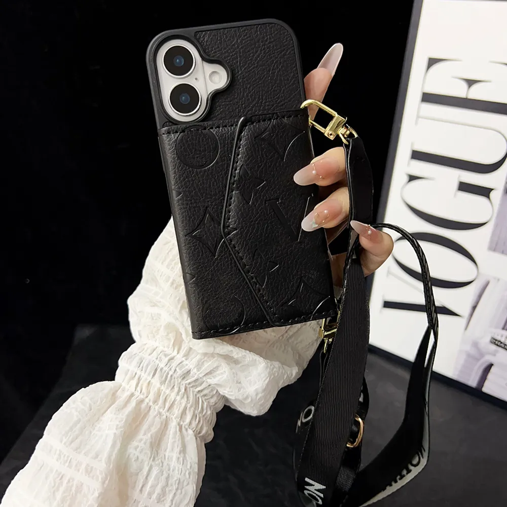 Designer Phone Case Gift Ready Leather IPhone Wallet Case For 16/15 Pro ...