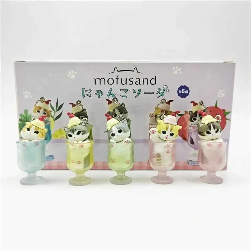 Mofusand Cat Blind Box Shark Cat Mini Anime Figures Cup Series ...