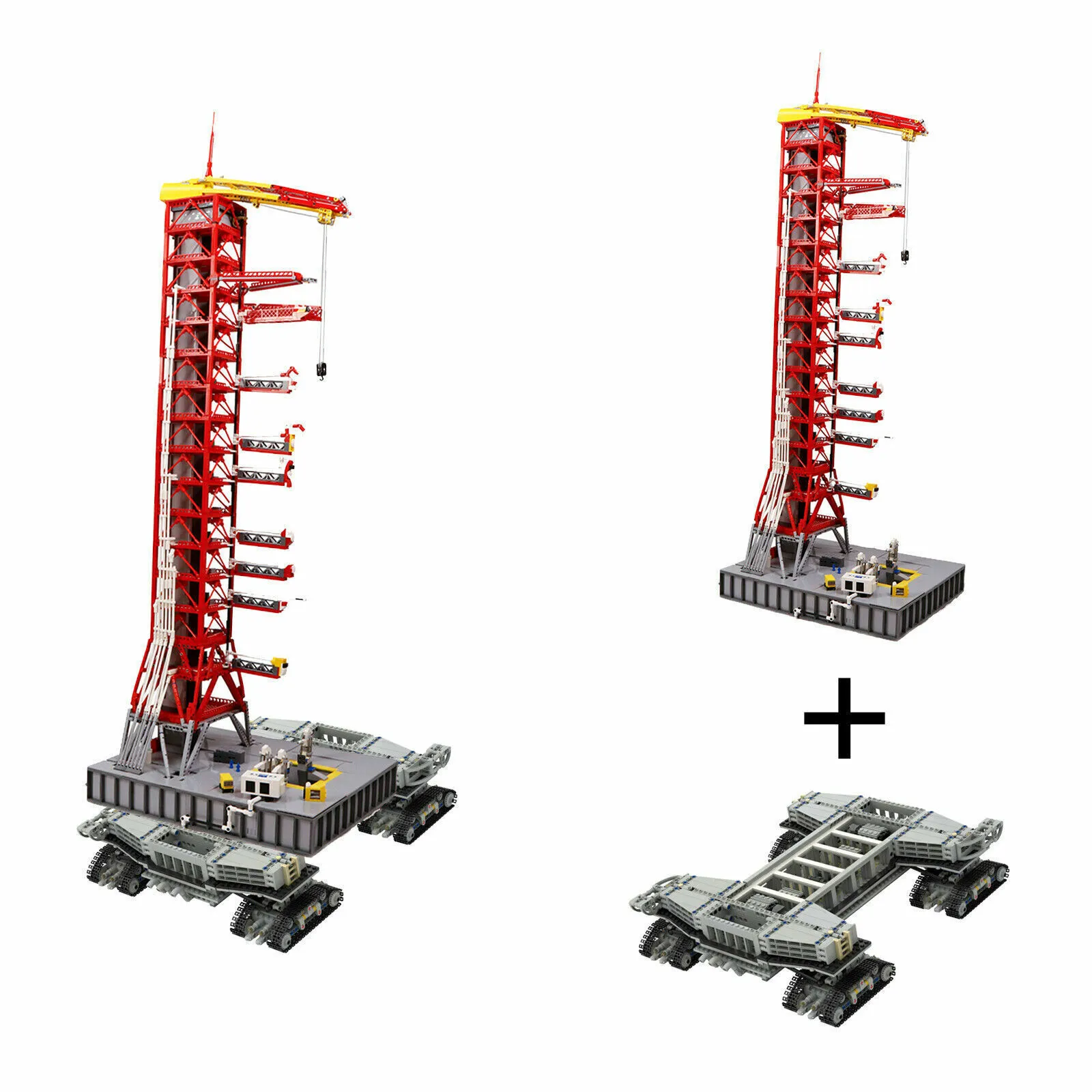 Saturn V Rocket Launcher Toy Set Crawler Transporter & Launch Umbilical ...