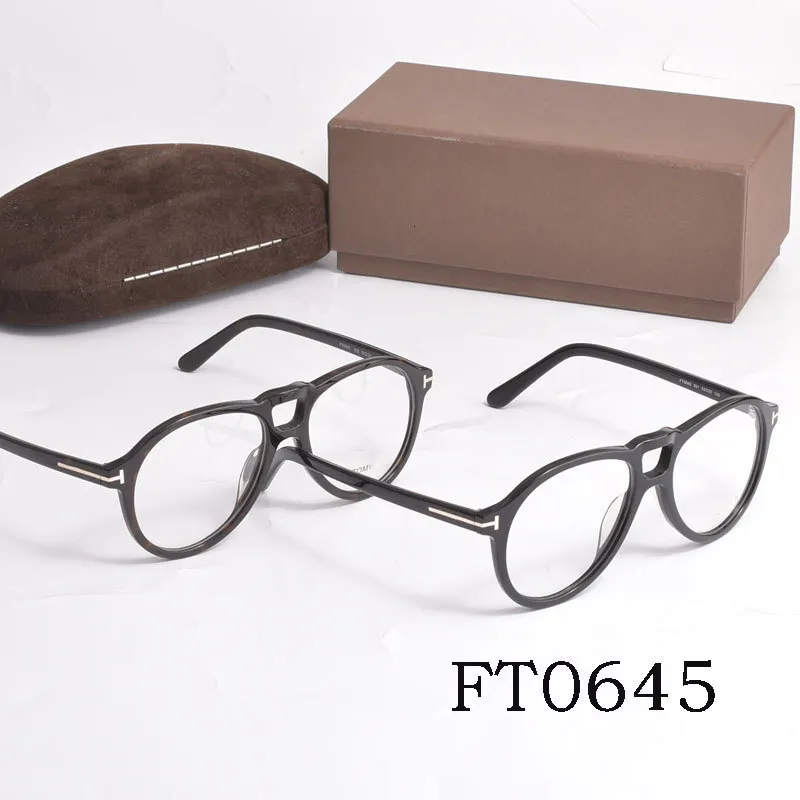 Oversized Spectacle Frame With Premium Plate Material Classic Myopia ...