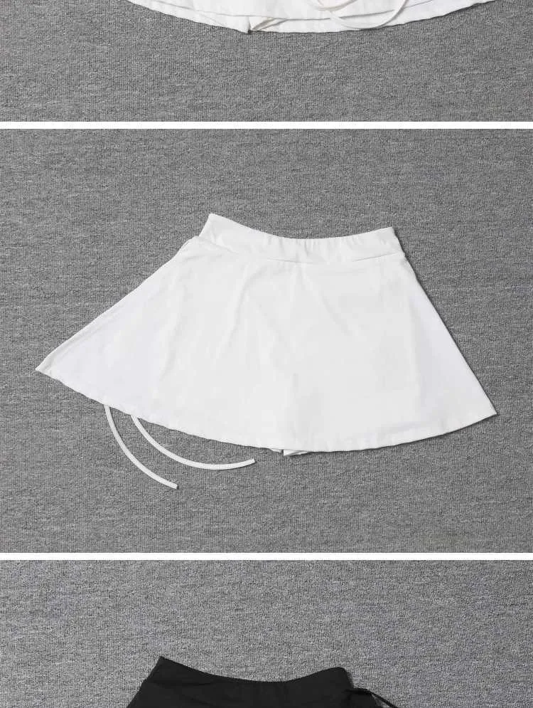 Sports Yoga Shorts Badminton Tennis Skirt Pants, Quick-Drying Half-Body ...