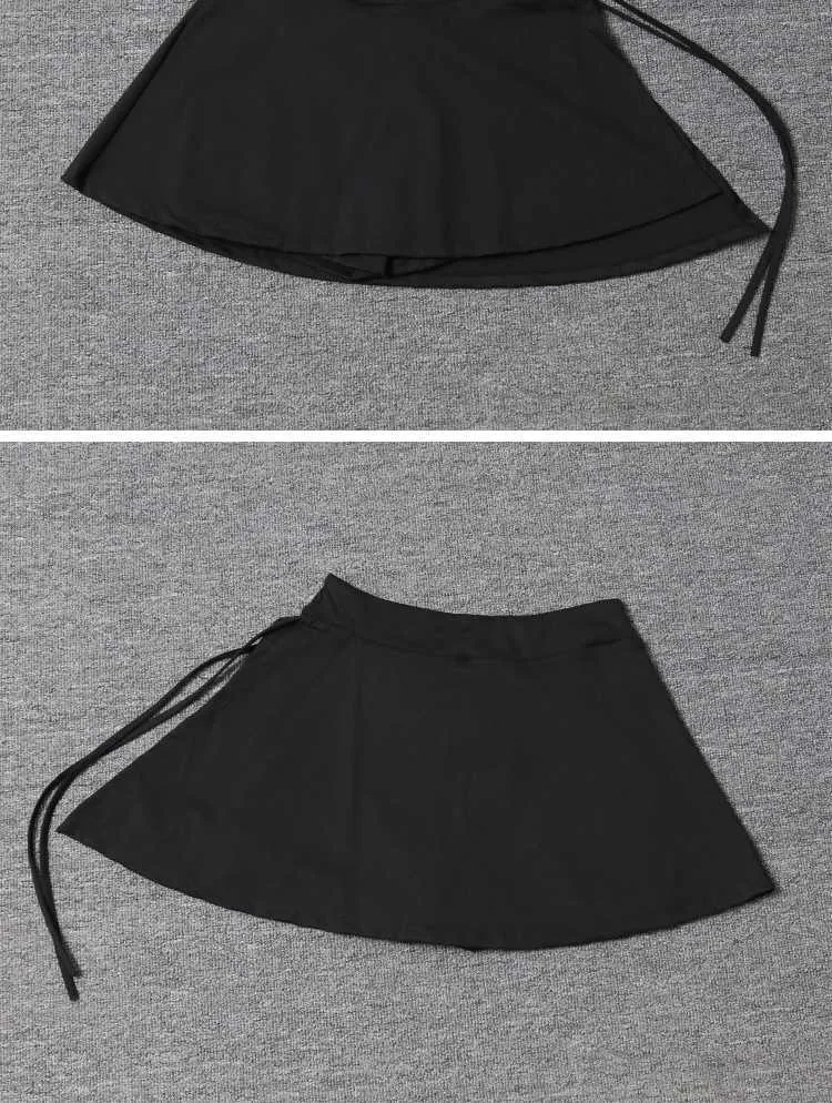 Sports Yoga Shorts Badminton Tennis Skirt Pants, Quick-Drying Half-Body ...