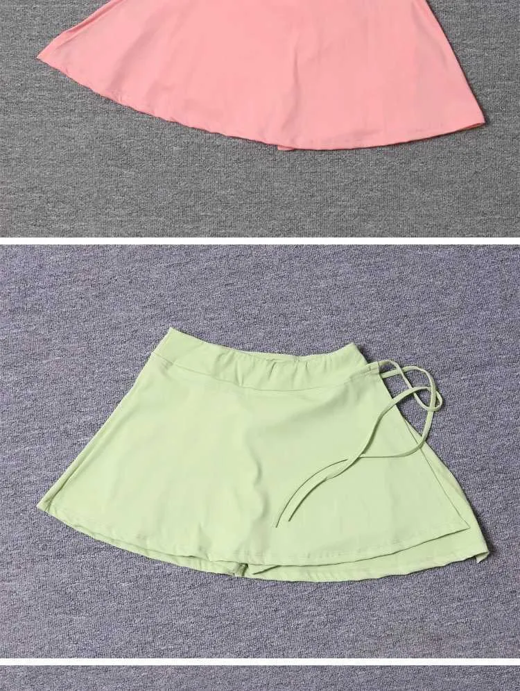 Sports Yoga Shorts Badminton Tennis Skirt Pants, Quick-Drying Half-Body ...