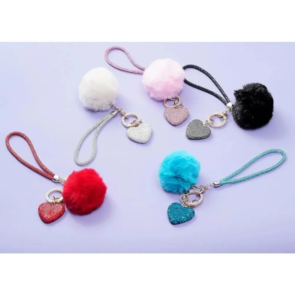 Cute Heart Keychains for Women, Bling Keychain Accessories, Girly ...