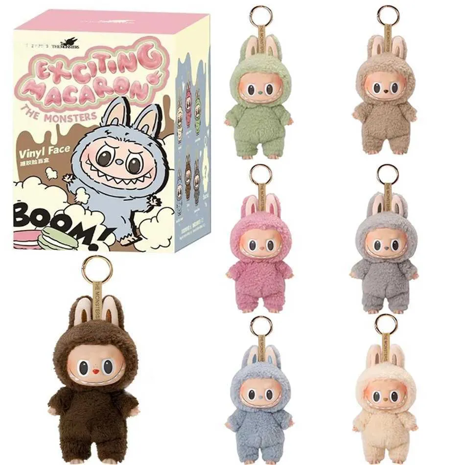 Labubu The Monsters Vinyl Face Doll Heart Moving Macaron Doll Blind Box ...