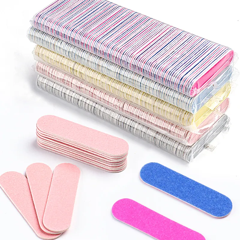 Double Side Nail Files Set Mini Wood Buffer Blocks For Gel Polish ...