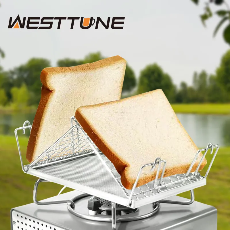 WESTTUNE Folding Camping Stove Portable Outdoor Bread Toaster Grill Net ...