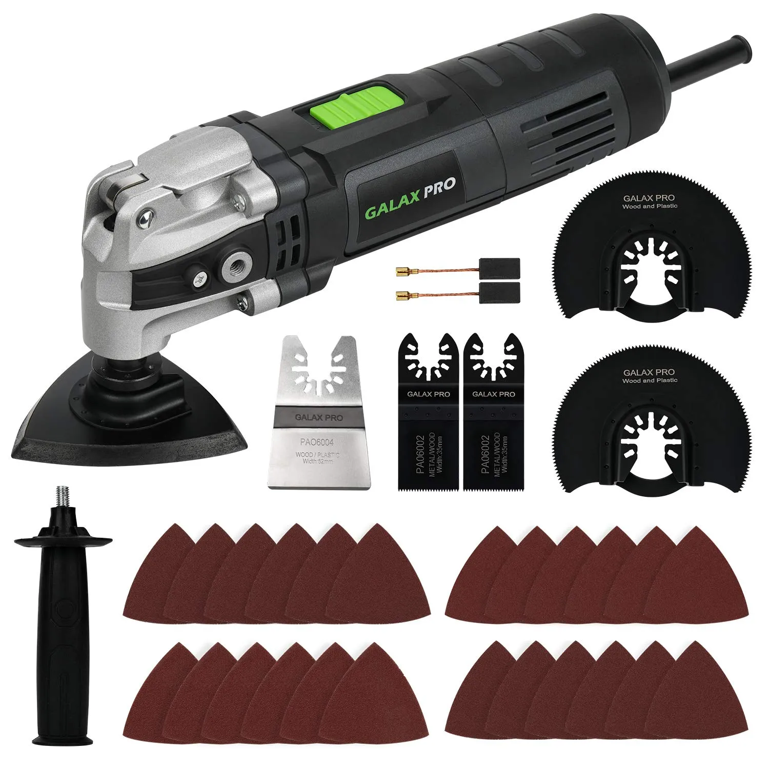Galax Pro 3.5A Oscillating Multi-Tool Kit with 6 Variable Speeds, Quick ...