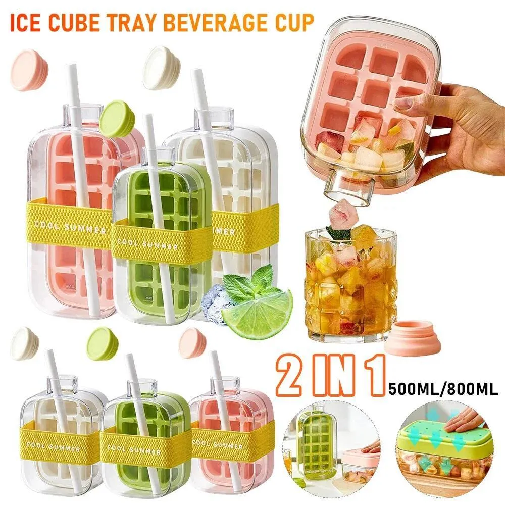 Reusable Hollow Ice Cubes Mold For Whiskey Tail Cube Tray Lid Making ...