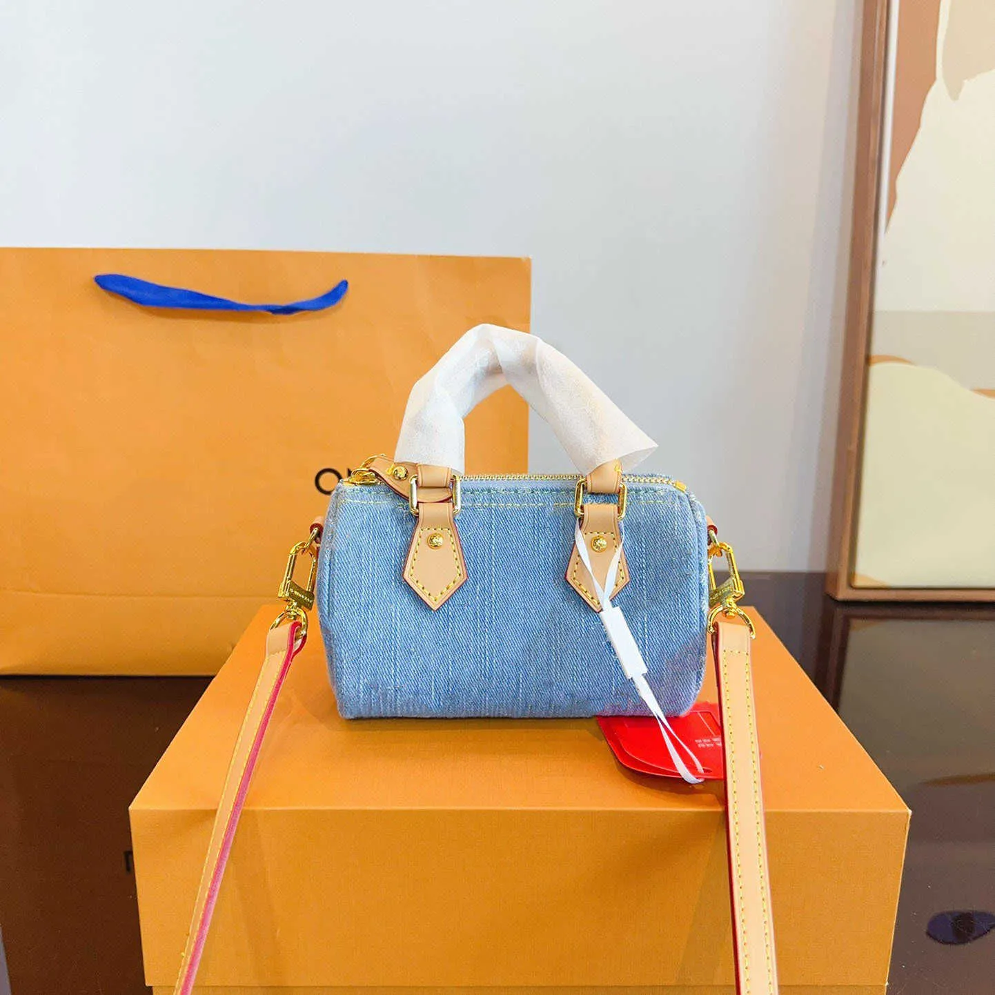 Chic Denim Mini Bag: Stylish Shoulder & Crossbody Bag In Premium ...