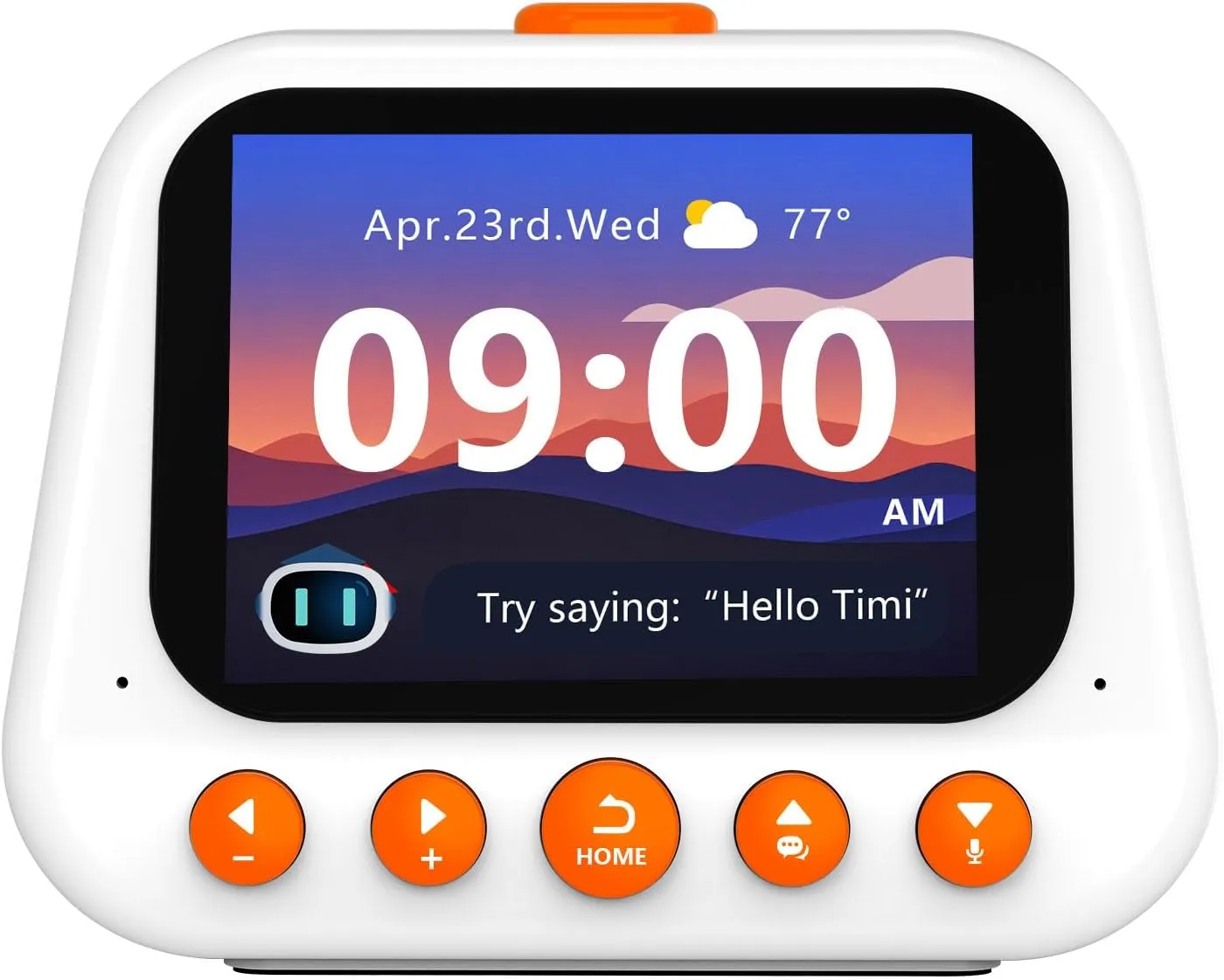 Smart AI White Clock Radio For Kids With LCD Display,... From Usound ...