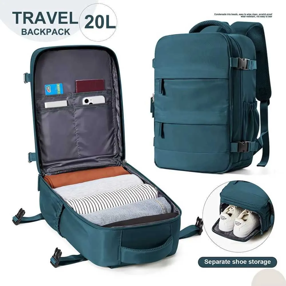 Women Men Hand Luggage Backpack Business Laptop Bag College Travel ...