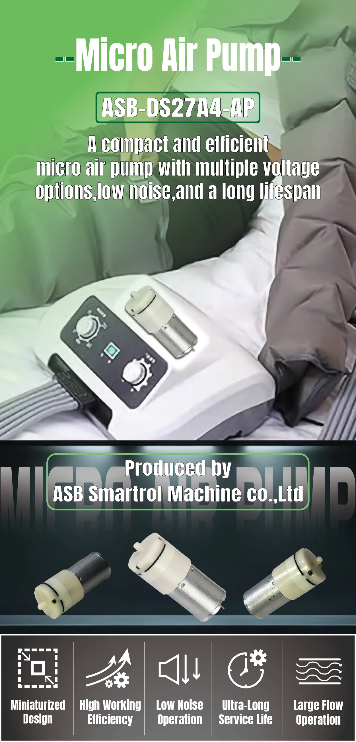 Small-Scale Aquatic Breathing Device ASB-DS27A4-AP Electric Low ...