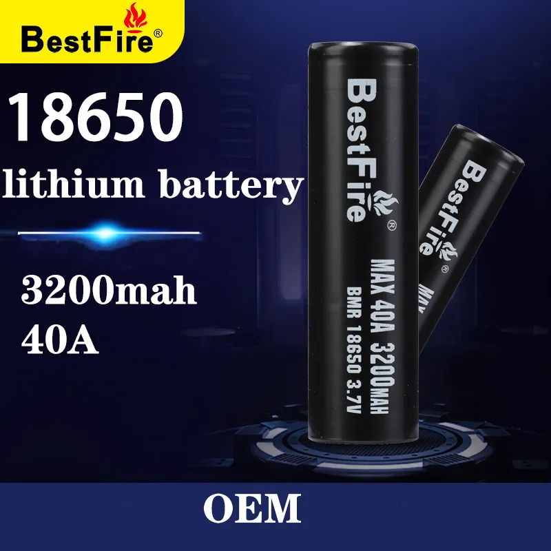 Bestfire 18650 Rechargeable Lithium Batteries 3200mAh 3.7V High ...