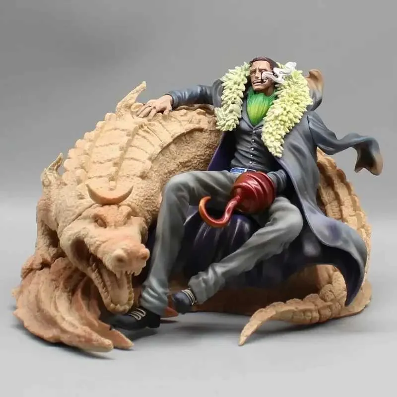 Crocodile Action Figure 1/4 Scale Bamboo Sitting Posture 3.15 in ...