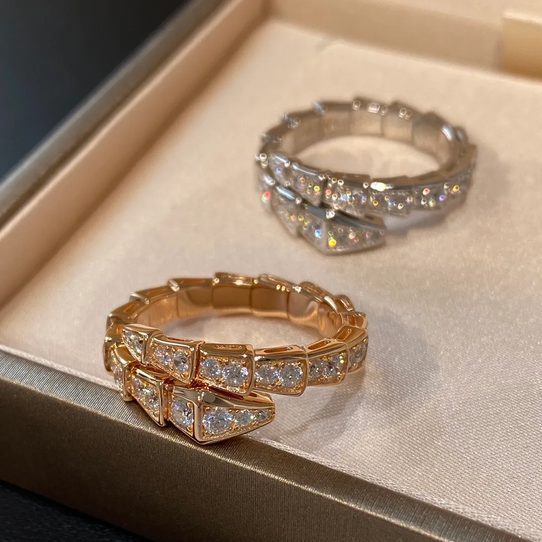 Designer Serpentine Ring in Multiple Styles: Gold, Rose Gold, Silver ...