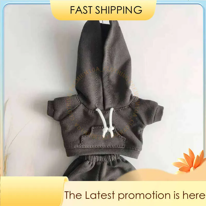 Labubu V3 17cm Monster Clothes For Grogu Doll DIY Kids Gift With Hooded Sweatshirt, Pants, And ...