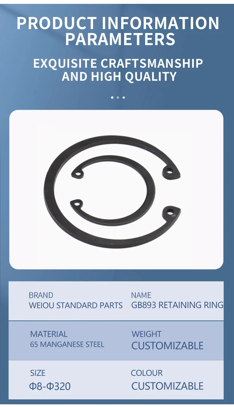 GB893 Series Metal Wire Retainer for Heavy Duty Mechanical Fixtures in ...