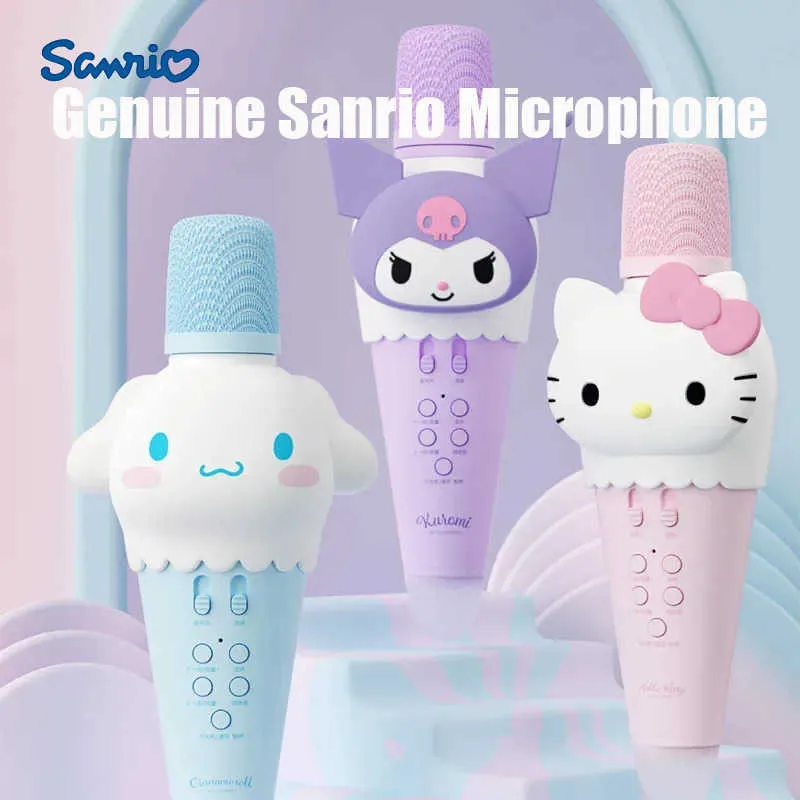 Sanrio Hello Kitty Cinnamoroll Kuromi Child Cat Microphone Bluetooth ...