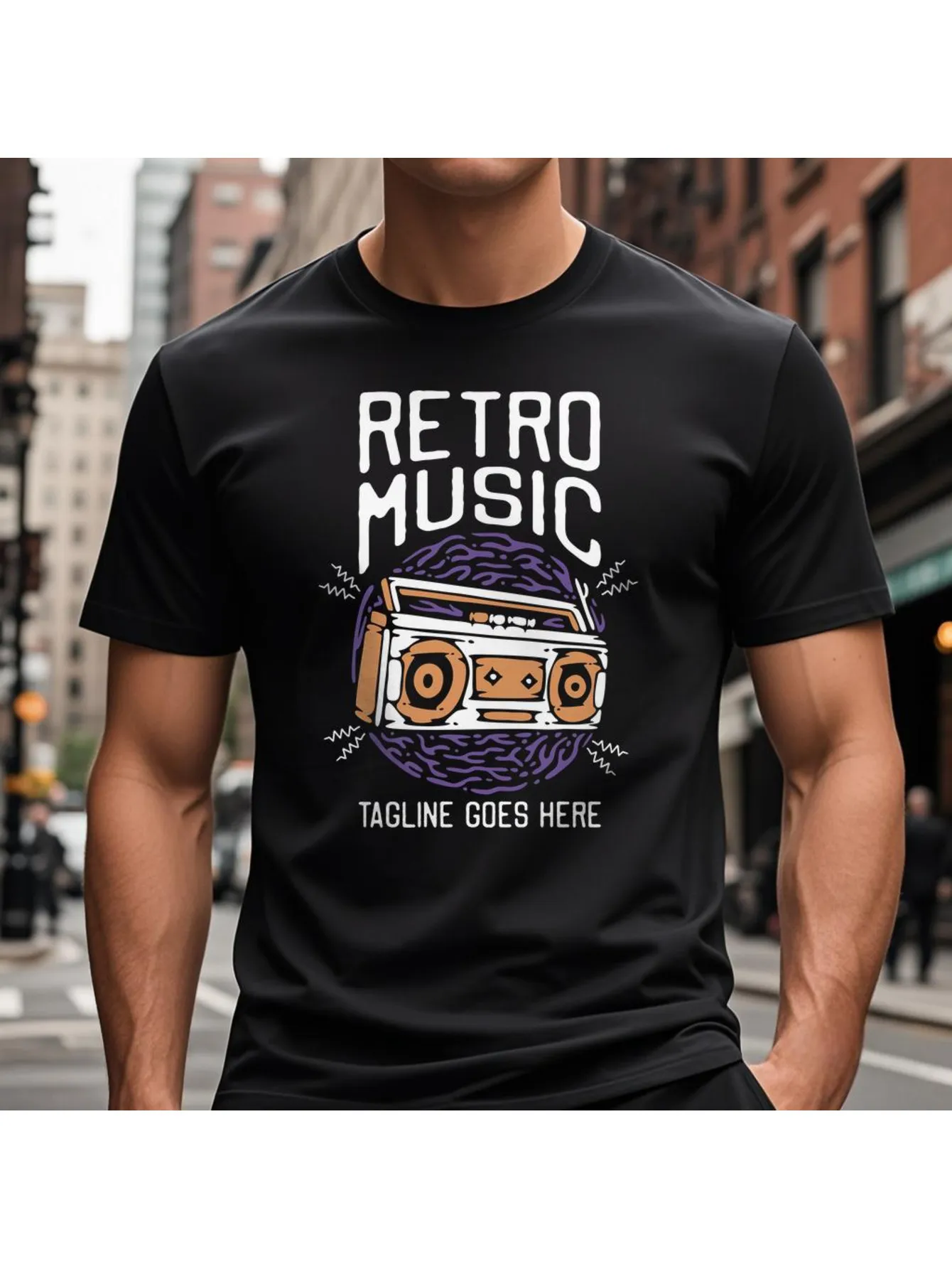 Patterned Spandex Bamboo Fiber Sports Top for Men, Purple and Teal, All ...