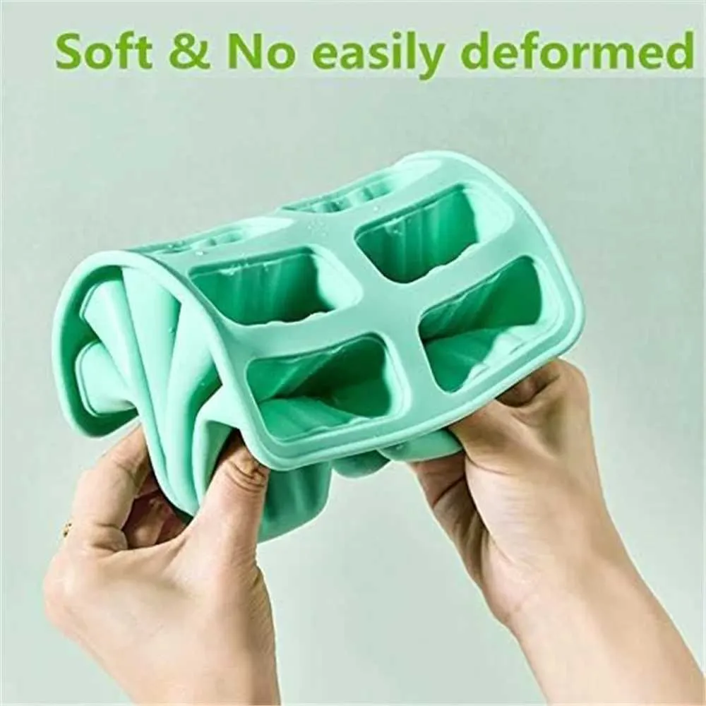 Reusable Ice Pop Molds Set Of 10 Silicone Ice Cream Makers, BPA Free ...