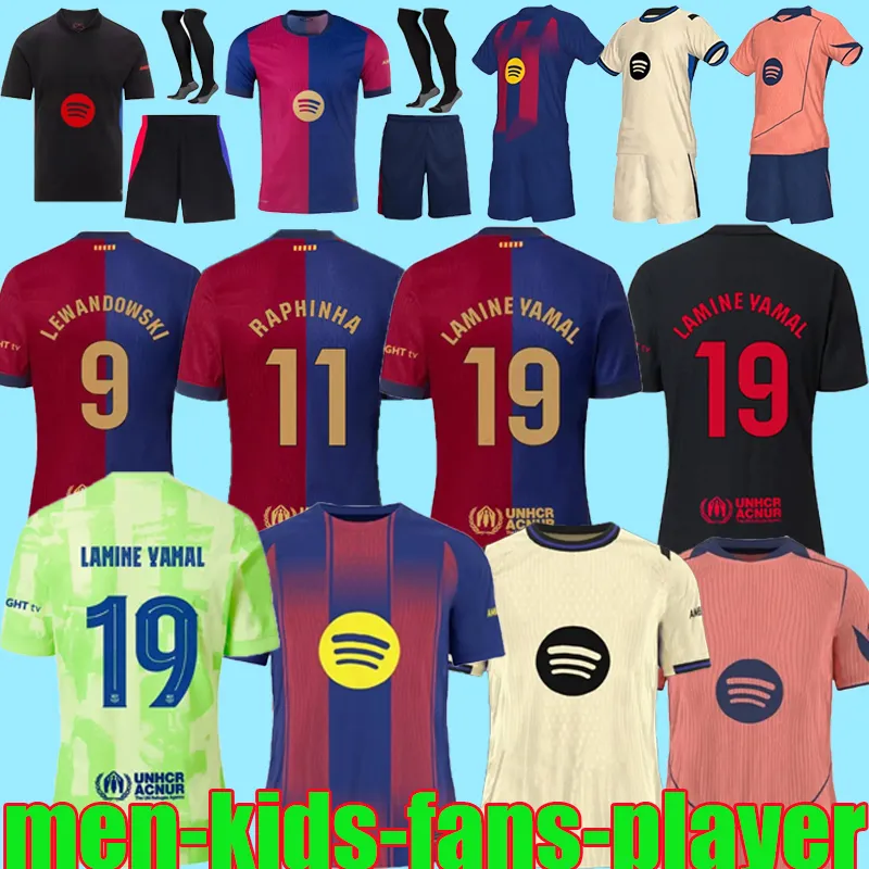 25 26 LAMINE YAMAL PEDRI GAVI Soccer Jersey LEWANDOWSKI FERRAN Camiseta ...