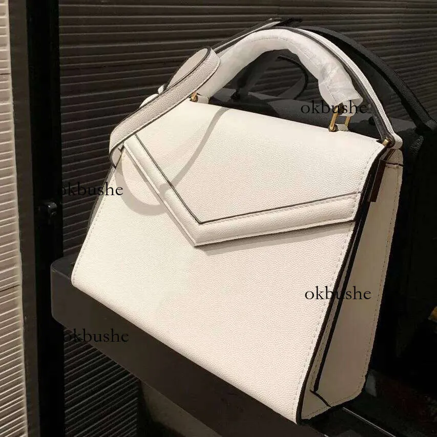Designer White Leather Bag Crossbody For Women Mini Shoulder Purse With ...