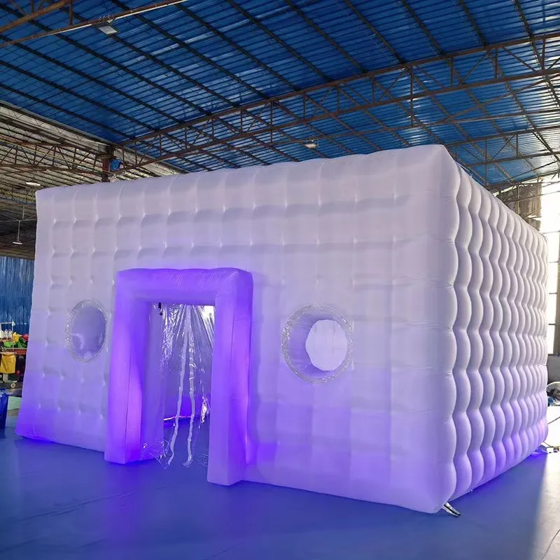 Inflatable Air Tent Backyard Disco Nightclub: Large White Inflatable ...