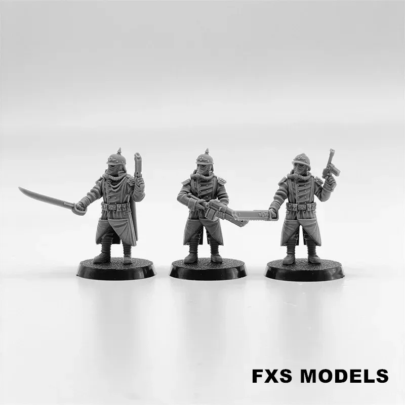 Unpainted Miniature Infantry Figure 28mm Scale Resin Soldier For ...