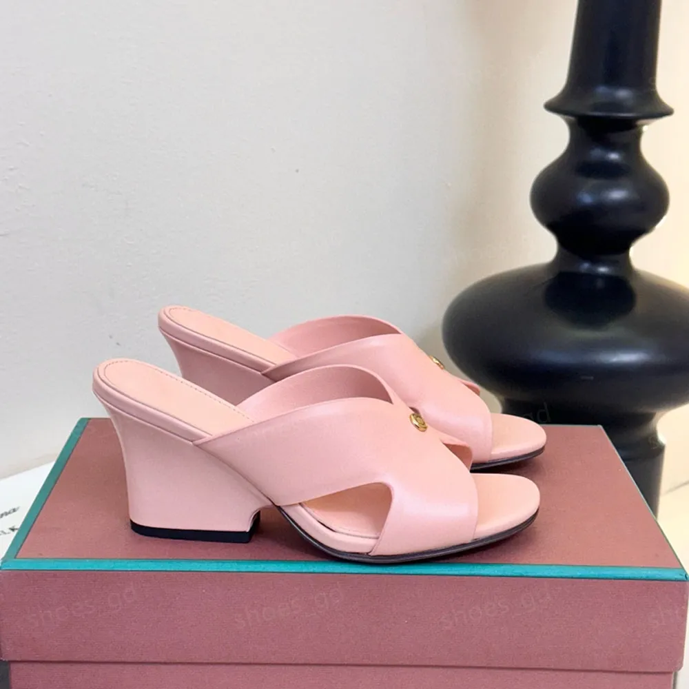 Top Quality Wedges High Heel Slippers Mules Shoes... From Shoes_gd, $58 ...