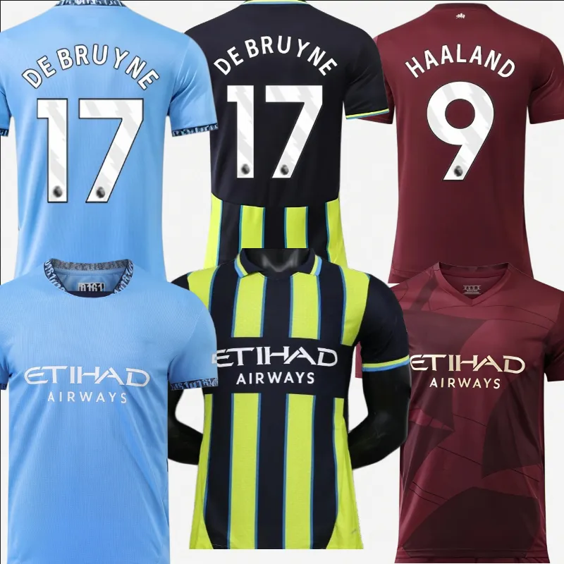 2024 2025 MAN CITY JERSEY DE BRUYNE MCI HAALAND FODEN SILVA GVARDIOL ...