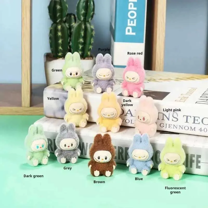 Mini Labubu Sitting Posture Blind Mochi Toys Super Cute Car Decoration ...