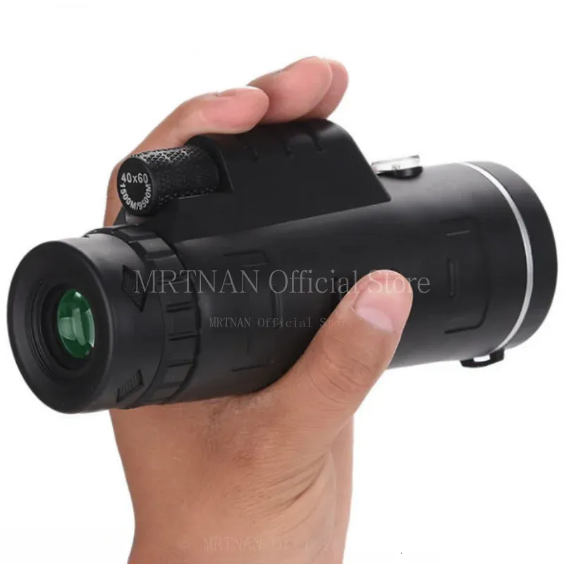 40x60 High Definition Monocular Telescope: Enhanced Low Light Vision ...