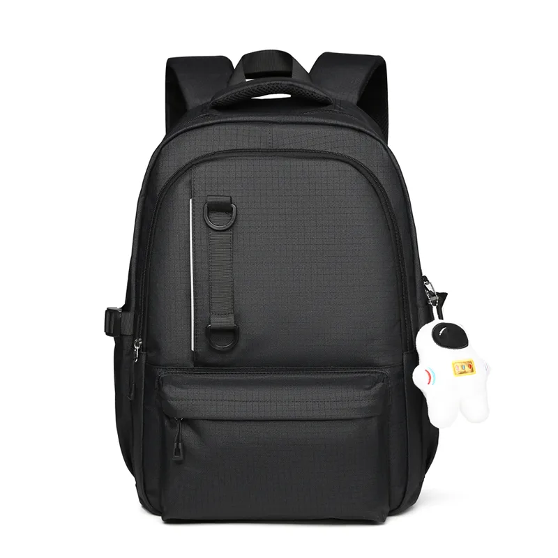 Large Capacity Backpack: Durable Solid Color Computer Backpack For ...