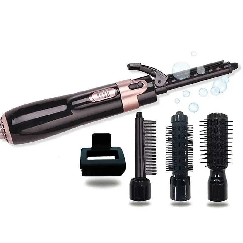 4 In 1 Portable Hot Air Comb With Interchangeable Brush Head, Automatic ...
