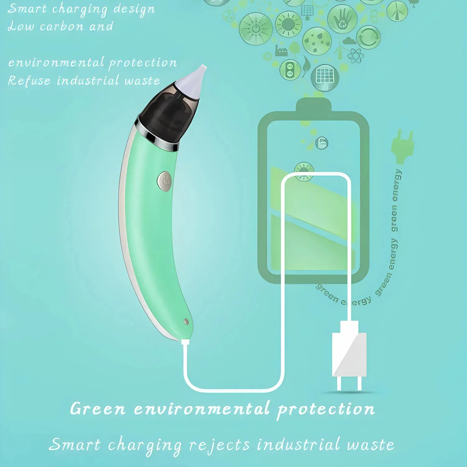 Electric Toddler Nasal Aspirator, Automatic Baby Snot Sucker ...