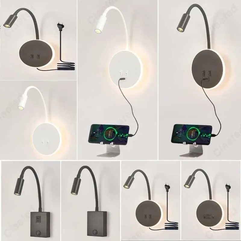 XJ250526 LED Flexible Gooseneck Wall Lamp USB... From Magaska, $12.65 ...