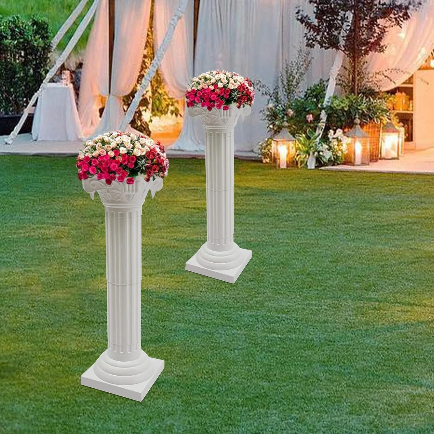 Wedding Roman Column Set, Column Statue Plastic Roman Pillar Decoration ...