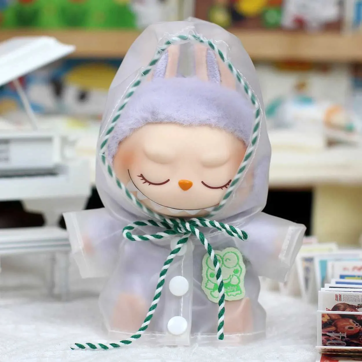 Heartbeat Macaron Labubu Cute Raincoat With Hood Doll... From Yushun ...