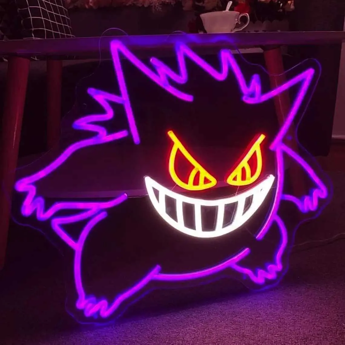 Gorgon Cartoon Neon Sign LED Anime Ghost Light For Games Room Bedroom ...