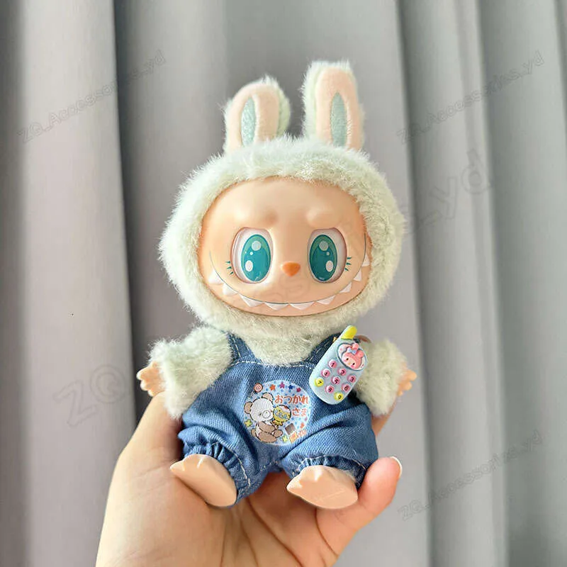 Popmart Labubu Labubu Animated CharactersはシートシリーズMacaron 2ペンダント人形モンスター ...