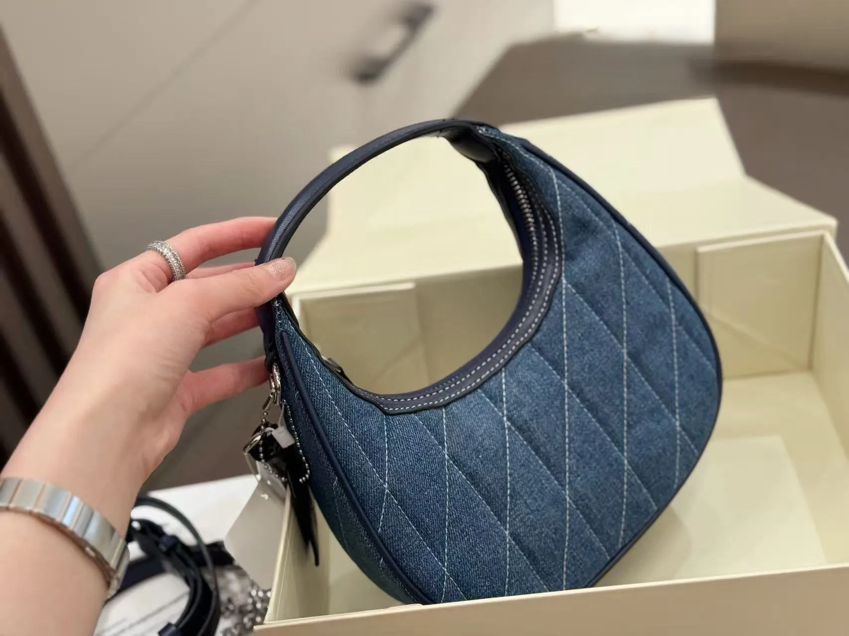 2025 CF Satchel: Original Luxury Designer Mono Blue... From ...