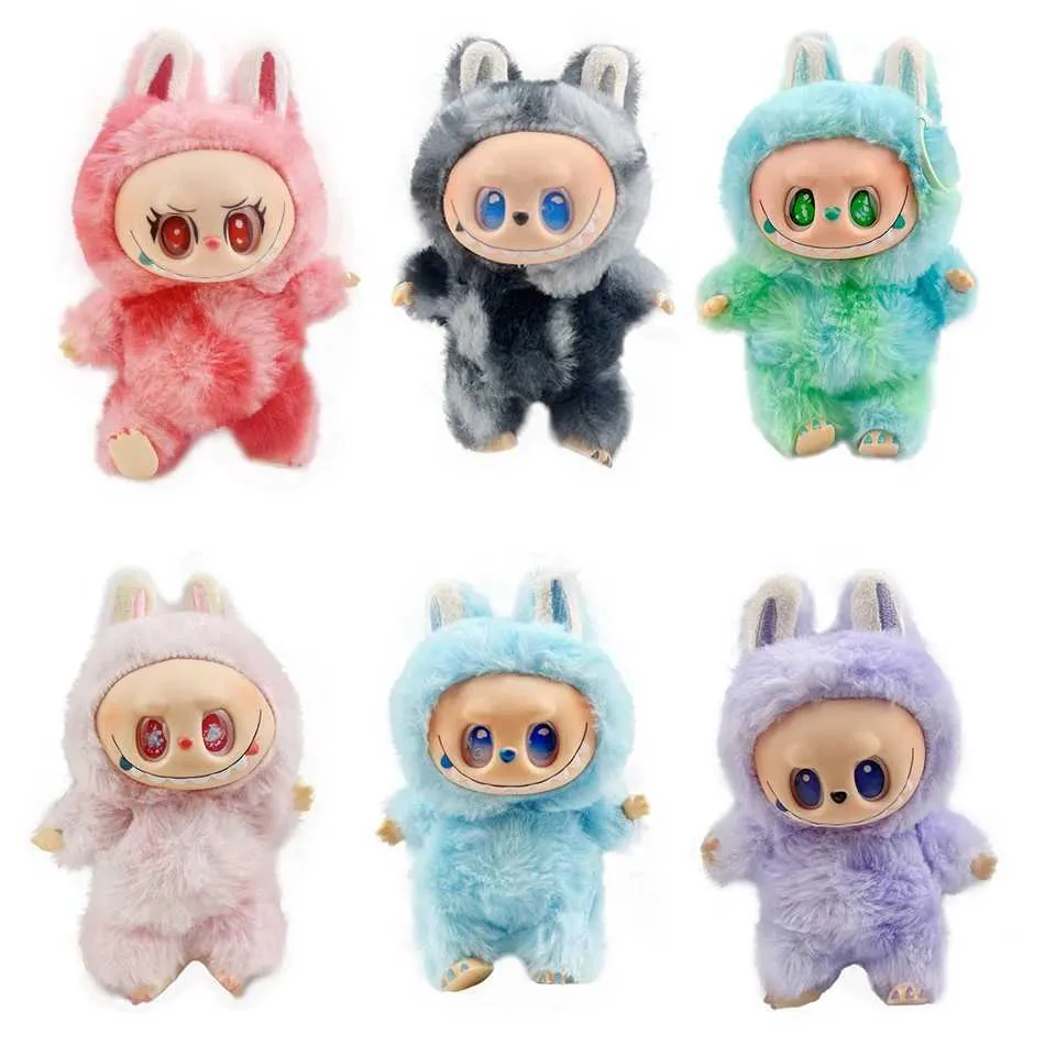Labubu The Monsters Heartbeat Macaron Enamel PVC Figurine Kawaii ...