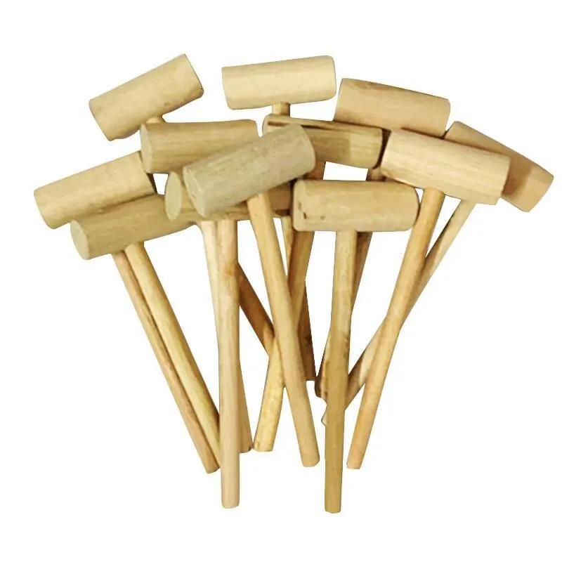 DIY Handicraft Wooden Mallet Hammer: Mini Wooden Balls Toy For Kids ...